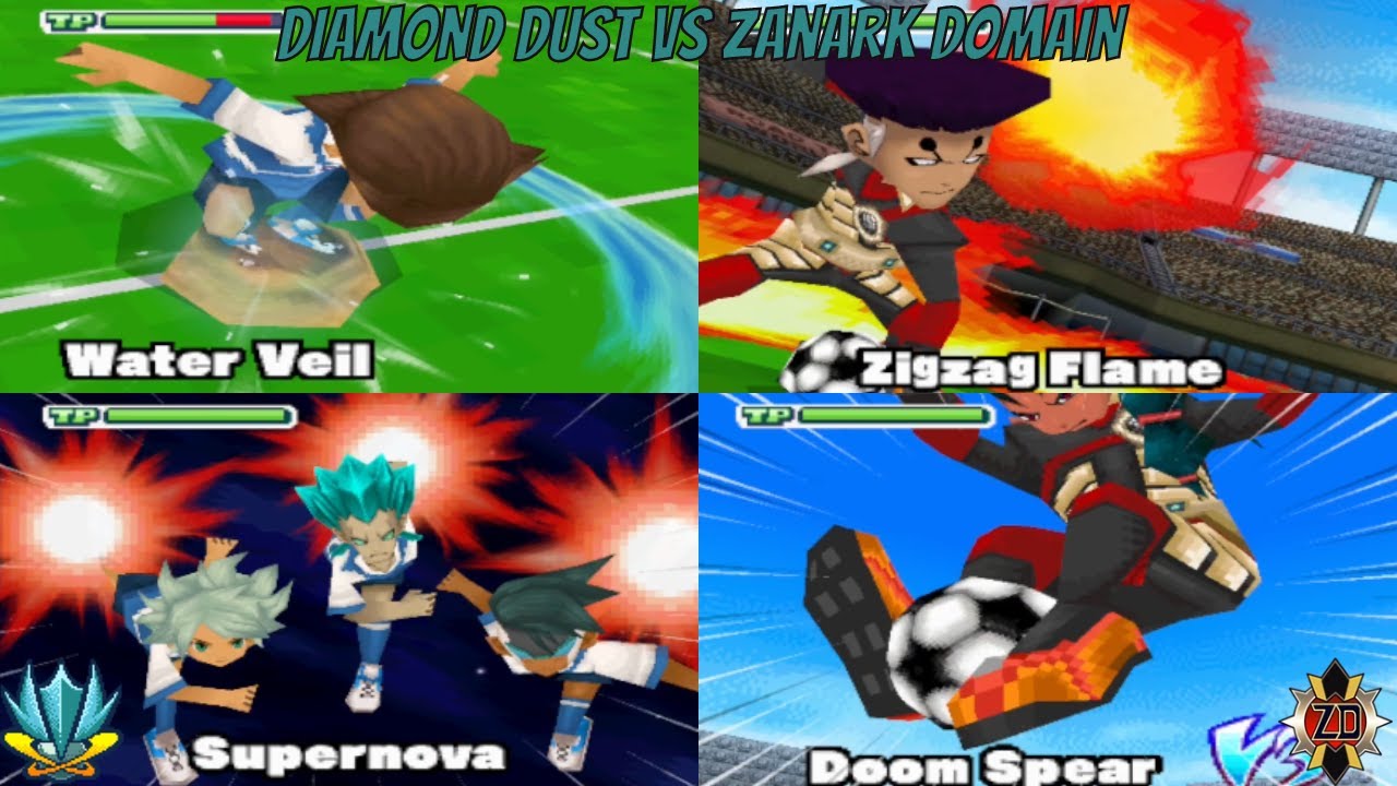 Diamond Dust vs Zanark Domain (Inazuma Eleven Great Road of Heroes ...