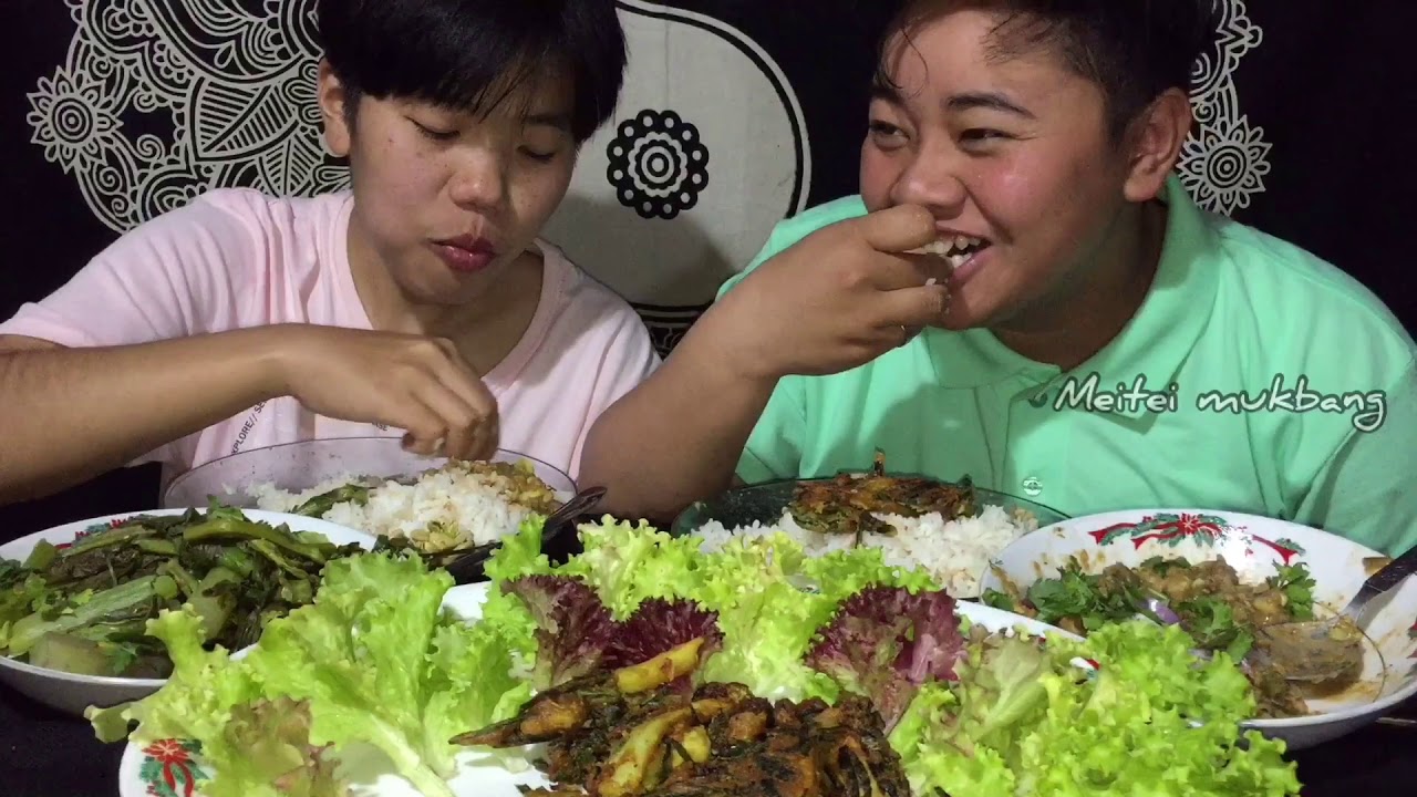 Manipuri Ethnic Cuisine Mukbang | Hangam, Yongchak eromba| Mustard ft ...