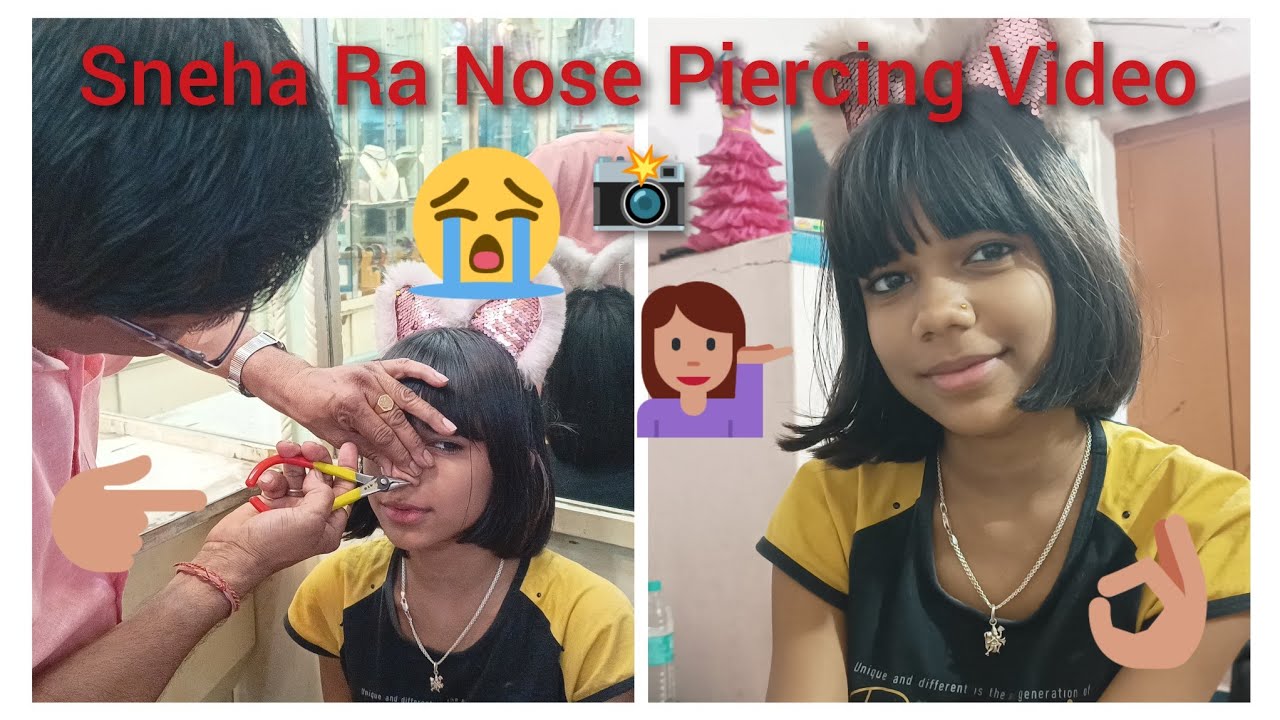 Sneha Ra Nose Piercing Video 📸 - YouTube