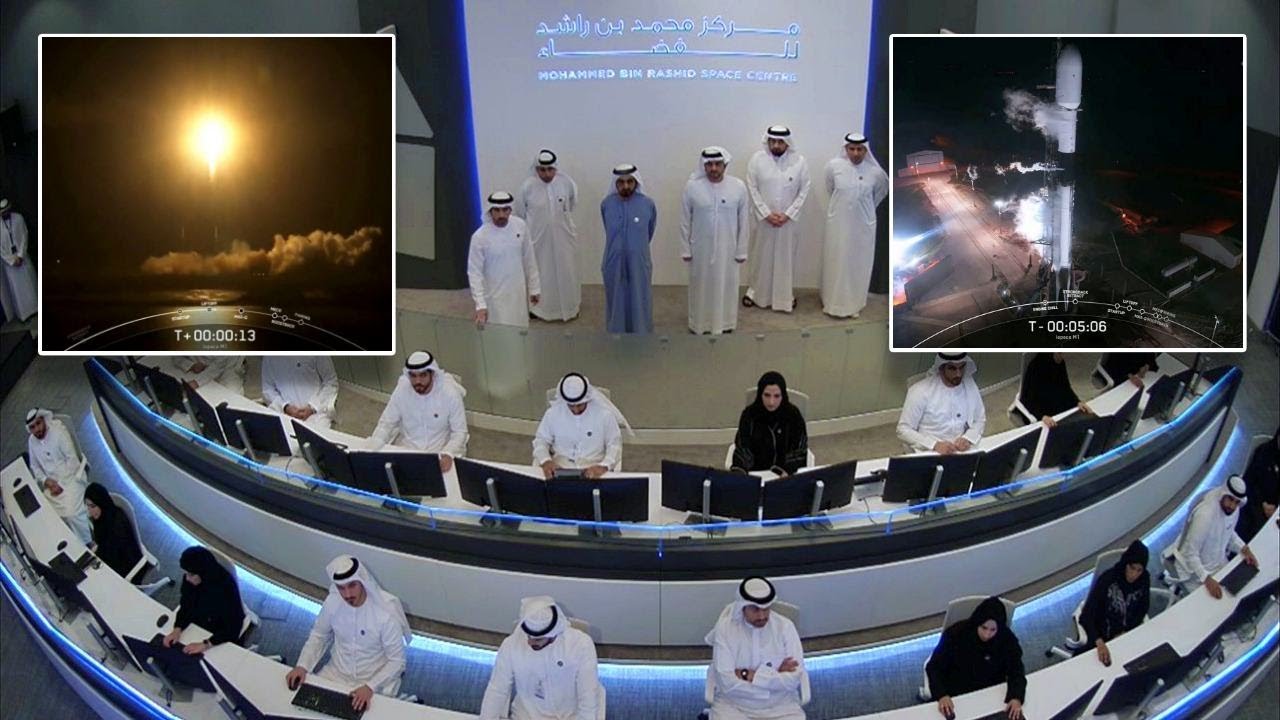 UAE launches Arab world's first mission to the Moon - YouTube