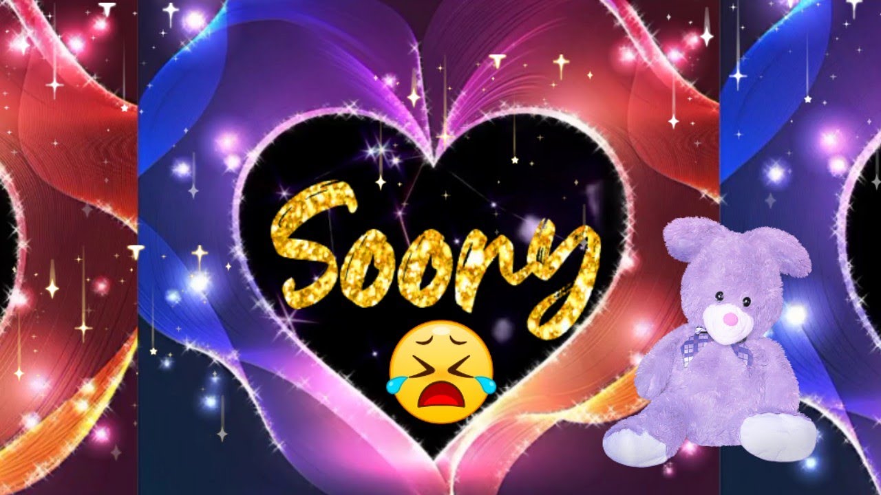 Animated💕cute SORRY Day| Sorry day Whatsapp Status | I am sorry 😓Sorry ...