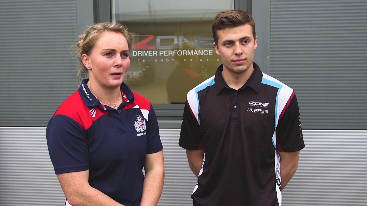 Izzy Noel-Smith swaps rugby field for race track with champion driver ...