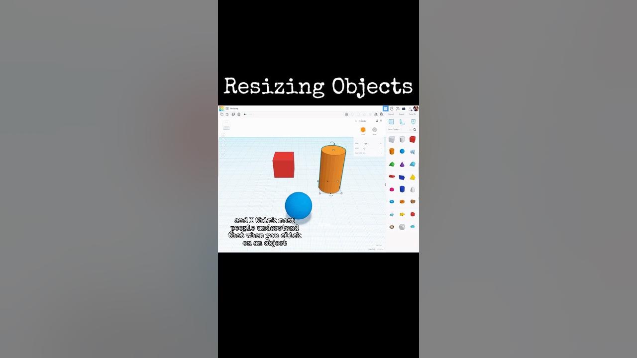 TinkerCAD Tips! Resizing Objects, using the Shift & Alt Keys. #tinkercad #caddesign #3dprinting ...