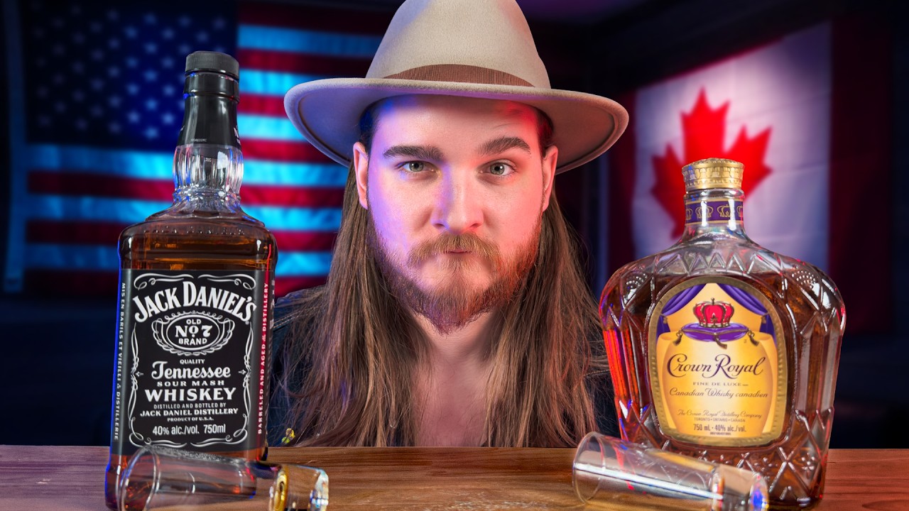 American vs. Canadian Booze Taste Test - YouTube