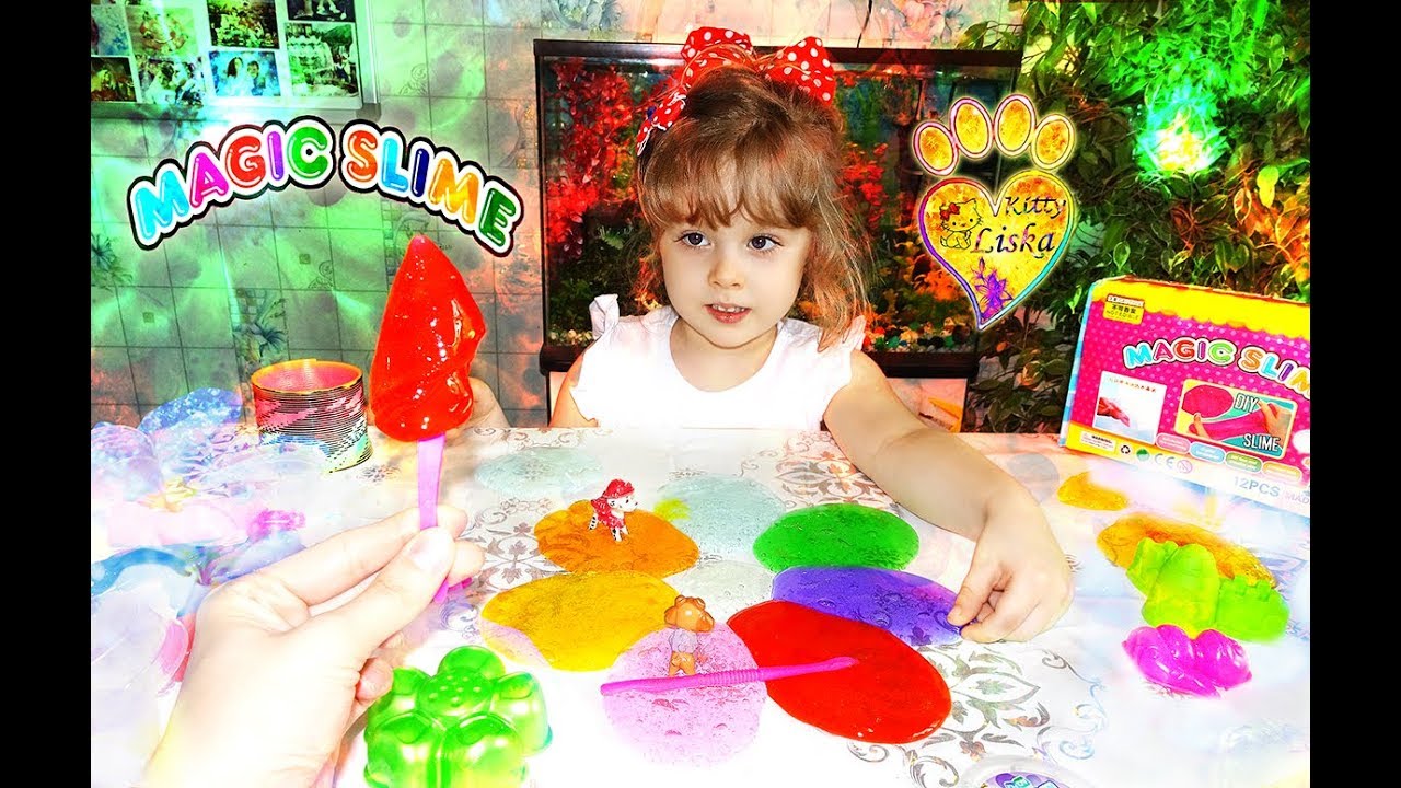ВОЛШЕБНАЯ СЛИЗЬ:))) Magic slime!!! - YouTube