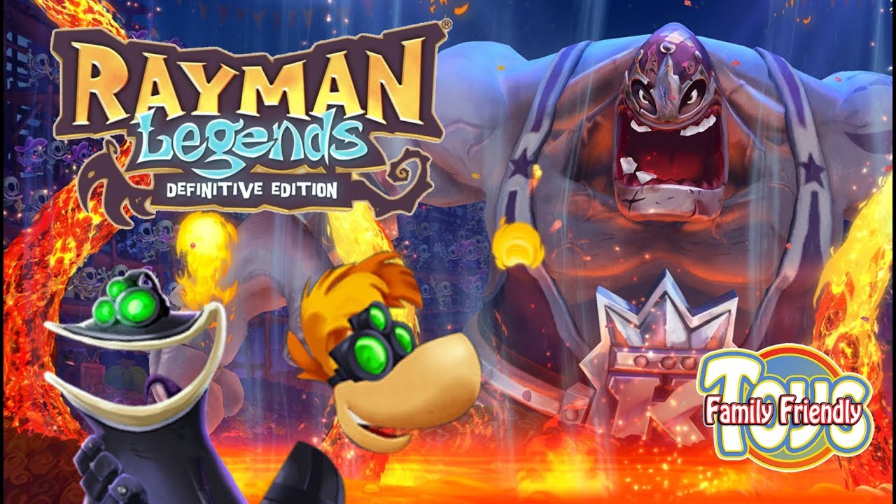 Rayman Legends Boss Fight Wrestling with a Giant - YouTube