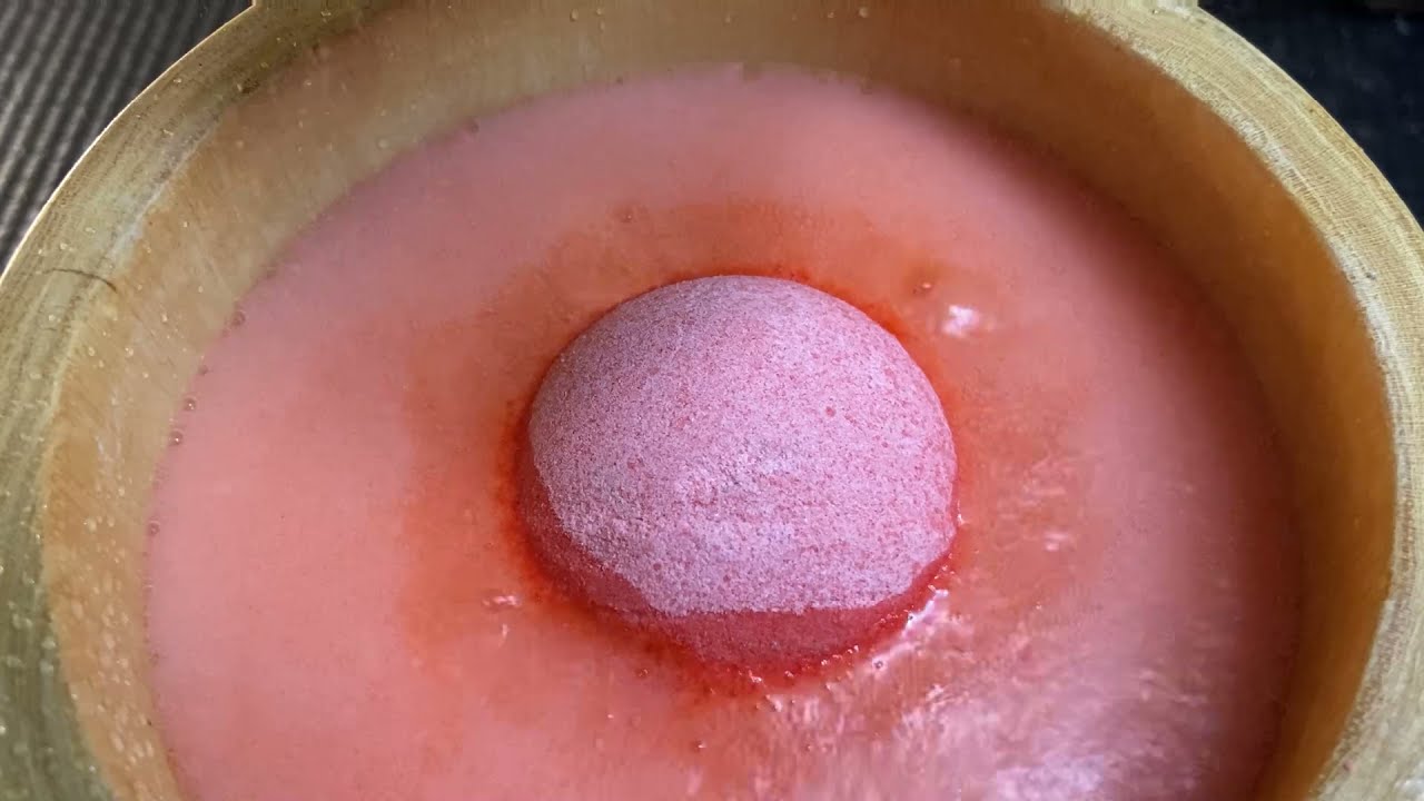 ASMR - Bath bomb sounds like fried chicken for relaxation - YouTube