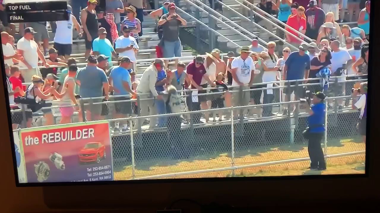 John Force 150 Win over the fence - YouTube