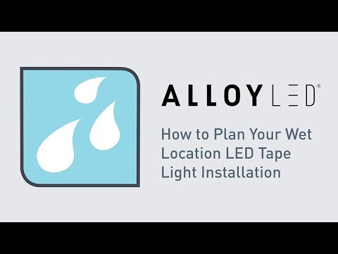 How to Plan a Wet Location LED Tape Light Installation - YouTube