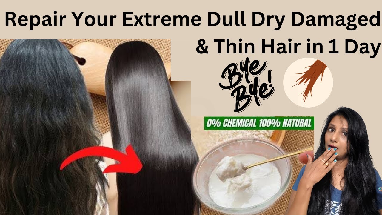 9 Days नवरात्रि *DAMAGED* HAIR CHALLENGE: Repair Your Extreme Dull Dry ...