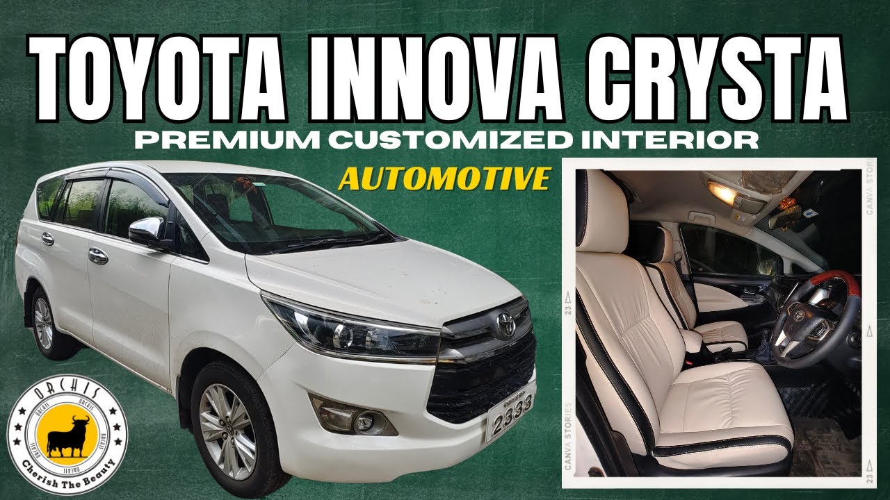 Toyota Innova Crysta Interior Upgrade Custom Leather Seat Covers, Door ...