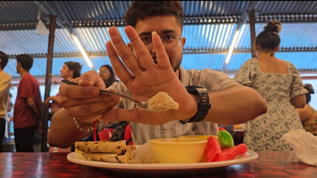 Eating Show | Dahi Vada, Chole Masala, Bhindi Masala, Dal Rice, Fafda ...