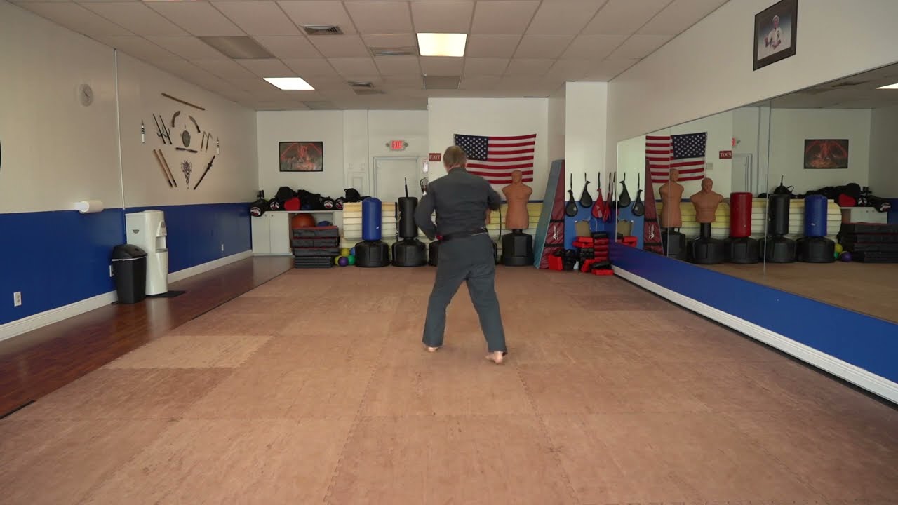 An example of the American Kenpo form Long Form 5 - YouTube