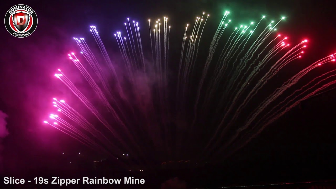 1.4G PRO FIREWORKS: 19S INSTANT SLICE CAKE RAINBOW SHOT LEFT TO RIGHT ...