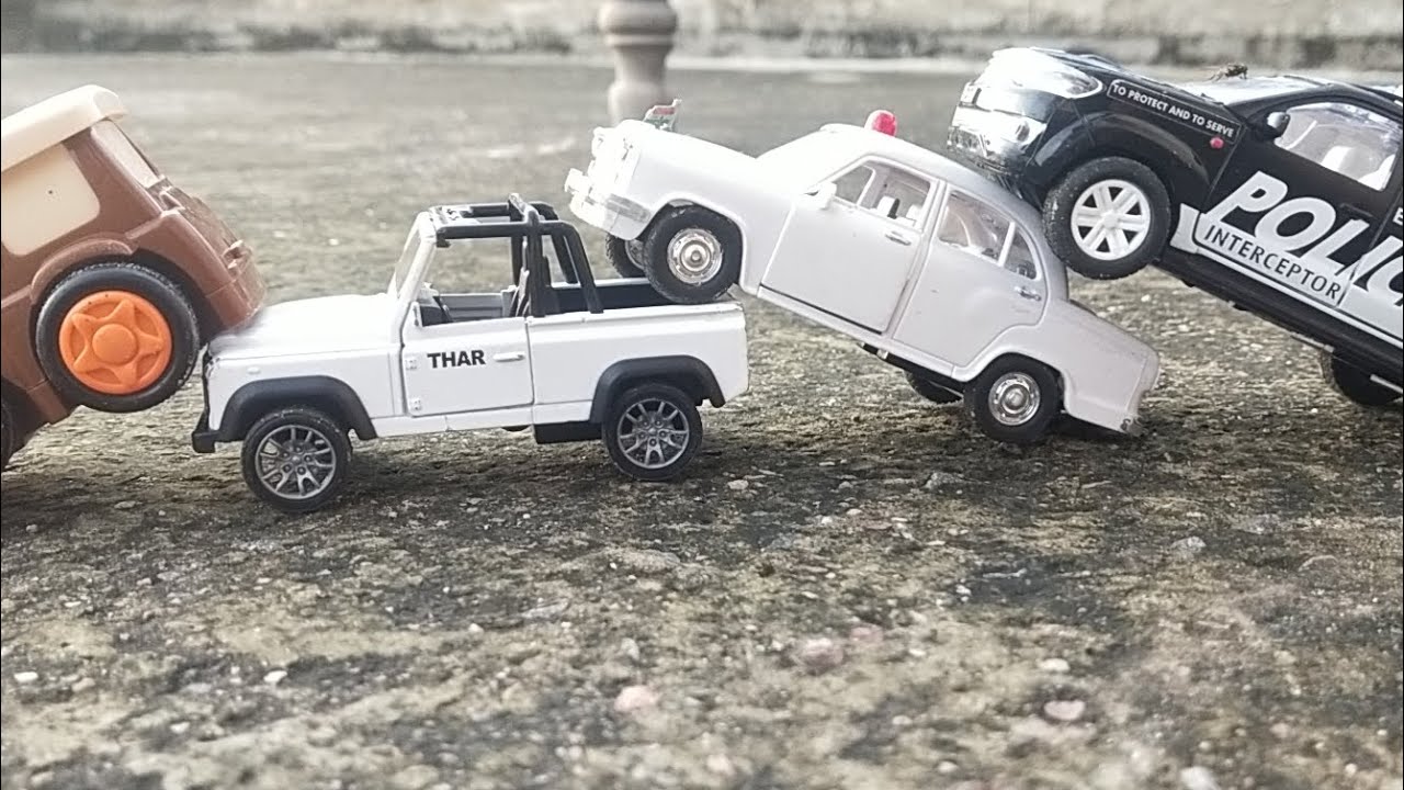 police car cartoon video. gadi wala cartoon video. thar video. thaar ...
