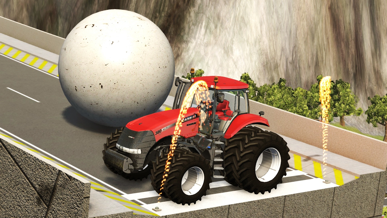 Crushing Cars With Big Giant Ball - BeamNG.drive - YouTube