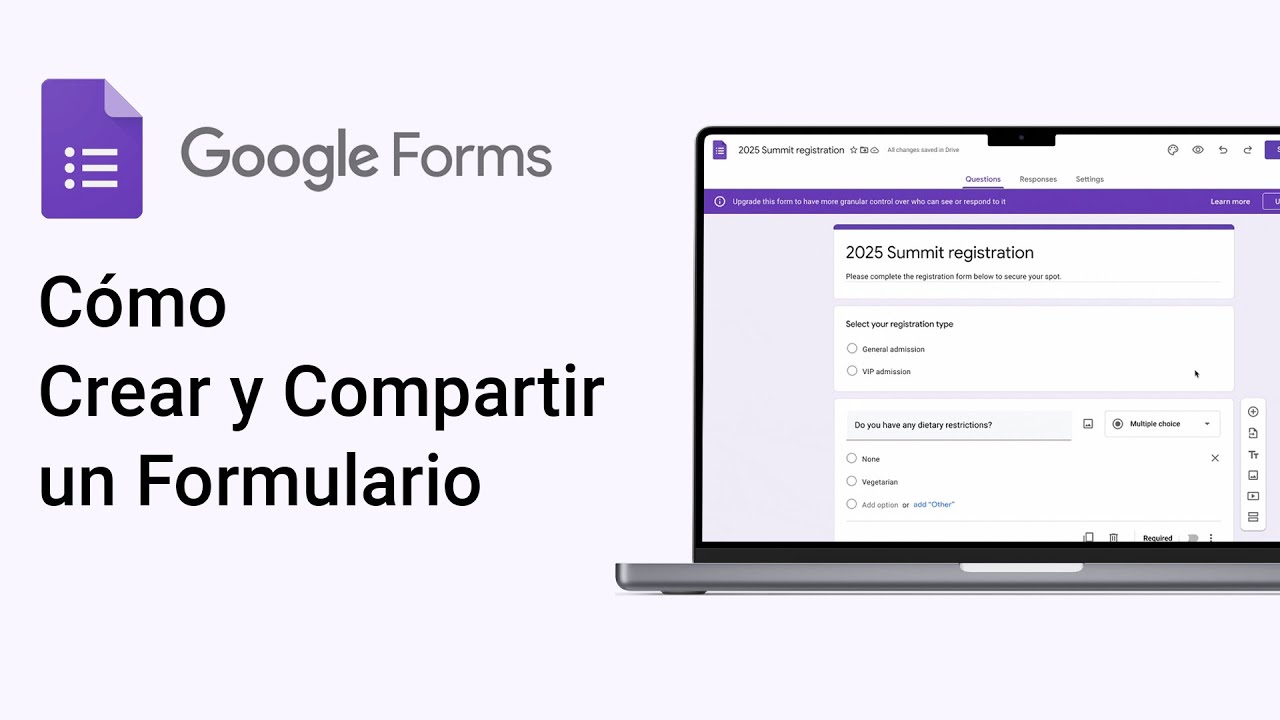 Cómo Crear Y Compartir Un Formulario – Tutorial Google Forms 2025 - YouTube