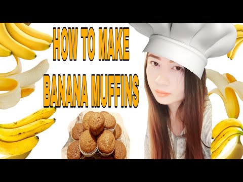 How to make Banana Muffins// Banana Cupcake