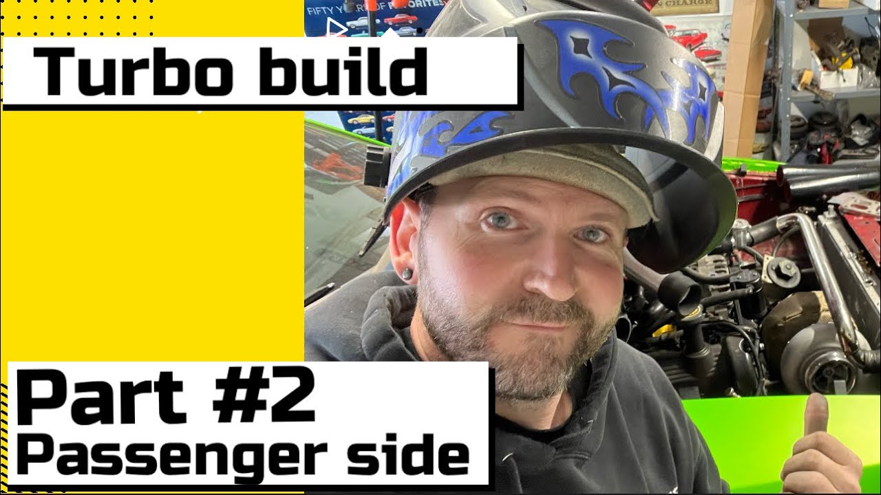 Mustang turbo build part 2. Passenger side hot parts fabrication. - YouTube