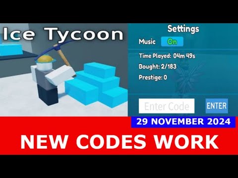 *NEW CODES* Ice Tycoon ROBLOX | NOVEMBER 29, 2024 - YouTube