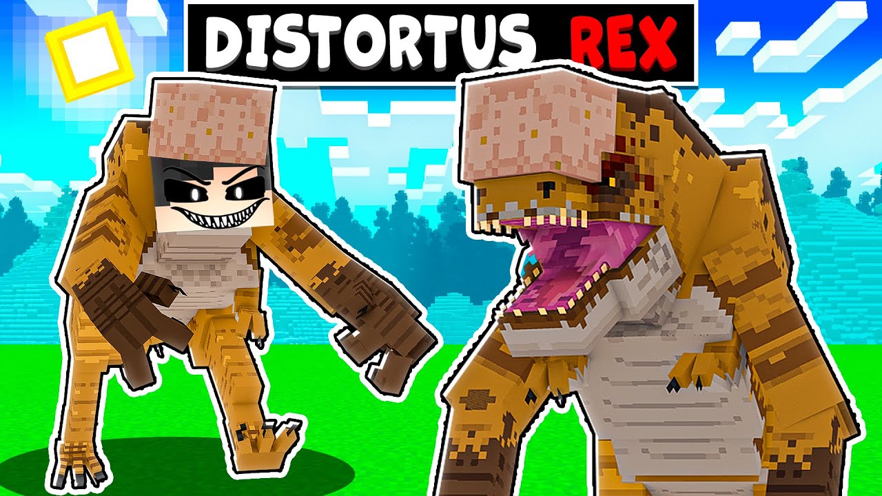 JOGANDO como DISTORTUS REX no Minecraft - YouTube