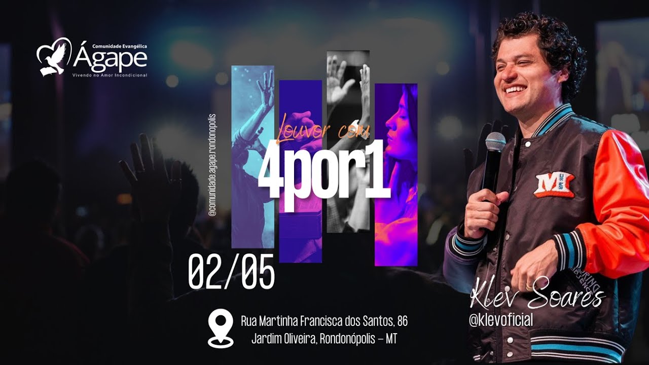 Louvor com 4 por 1 - Klev Soares - YouTube