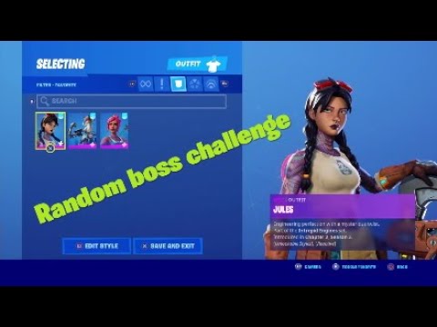 Random boss challenge (Chapter 2 Season 3) - YouTube