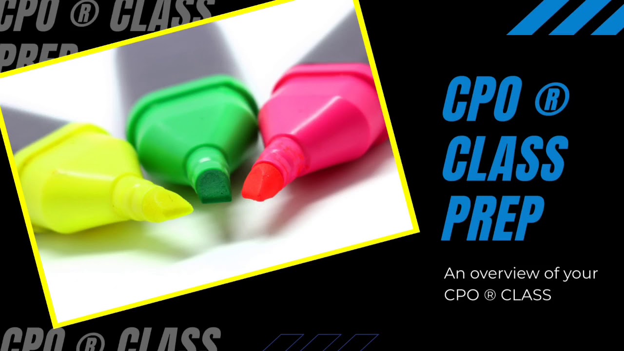 CPO Class Prep Video - YouTube