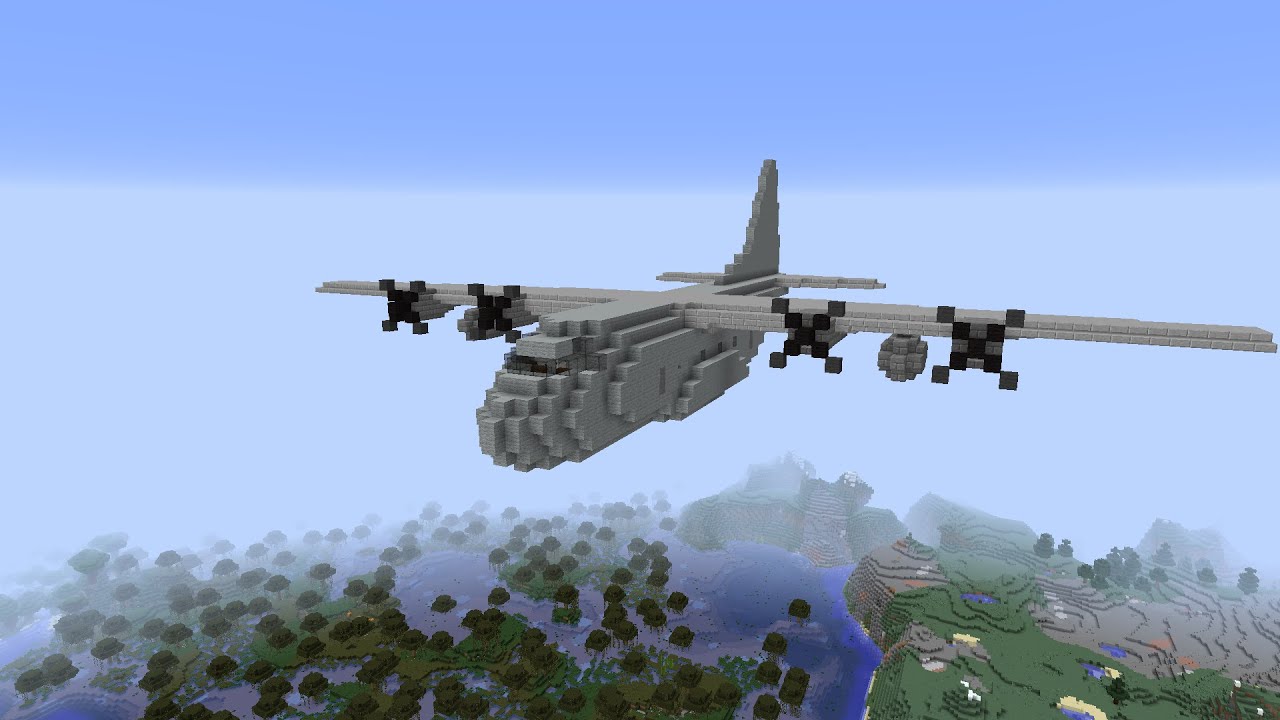 Minecraft Lockheed C-130 'Hercules' - YouTube