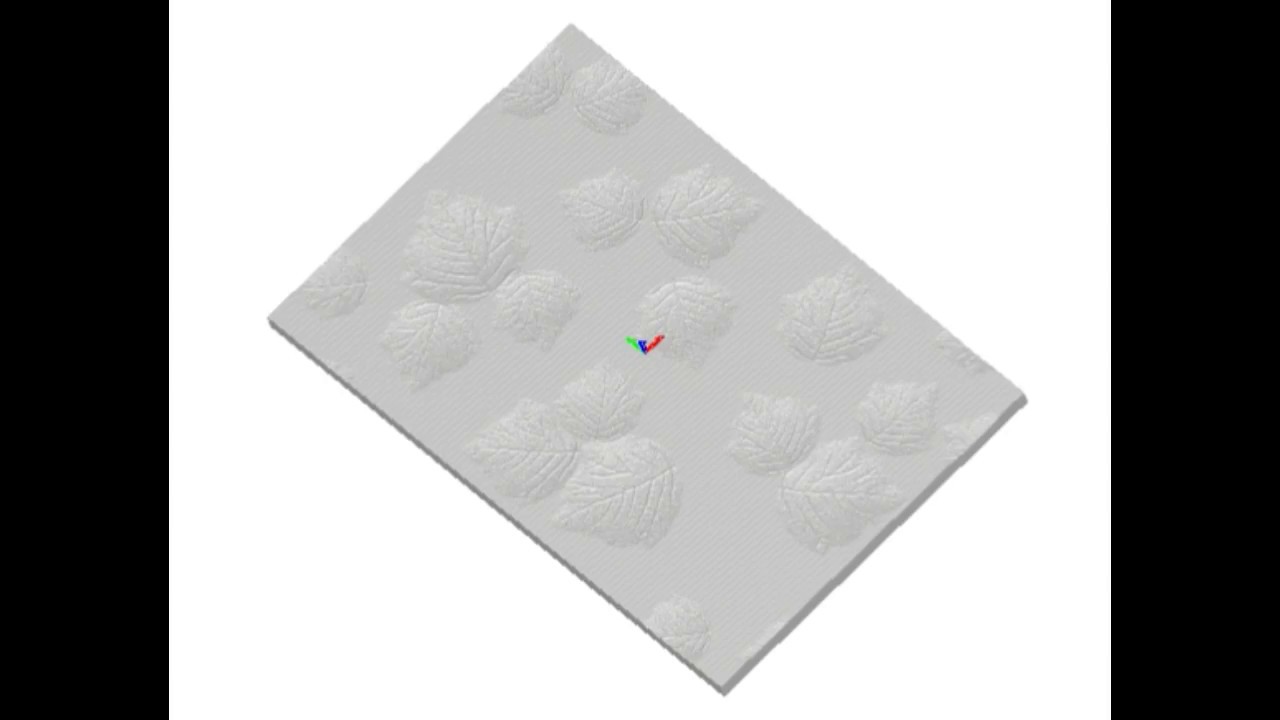 Leaf Texure tile part #2 artcam 3D relief created by artcamhindi.com ...