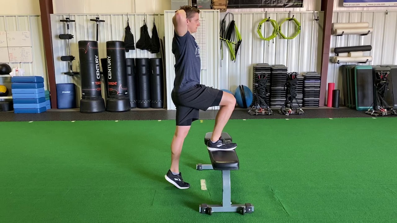 Thrive - Single Leg Calf Raise on Bench - YouTube
