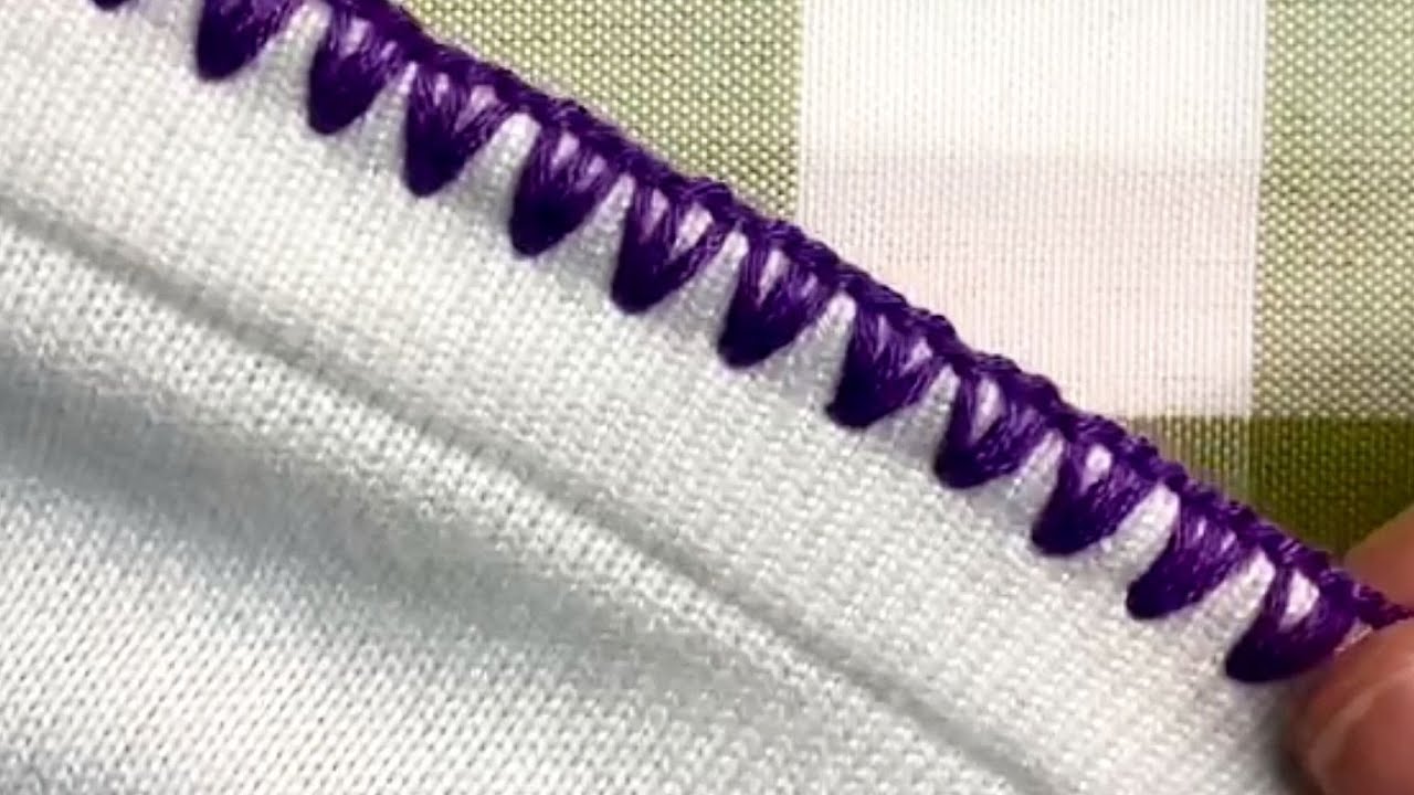 Simple and Beautiful Method of Hand- Overlock Clothes🔥🌹Just Need a ...