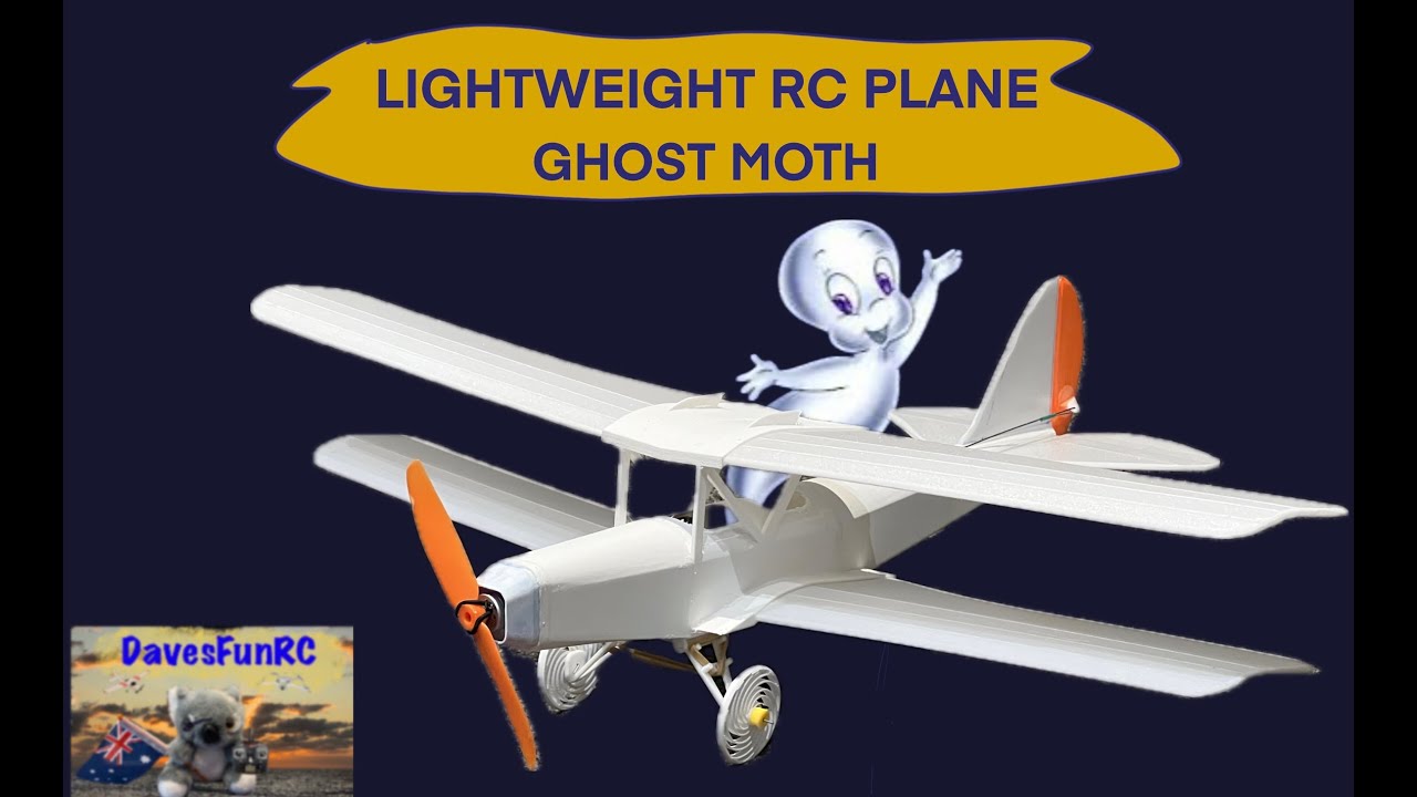 Ghost Moth RC Bi-Plane, Build and Test Flights - YouTube