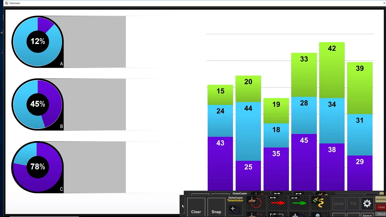 Telestrator workspace Management, zoom, position, and saving your ...