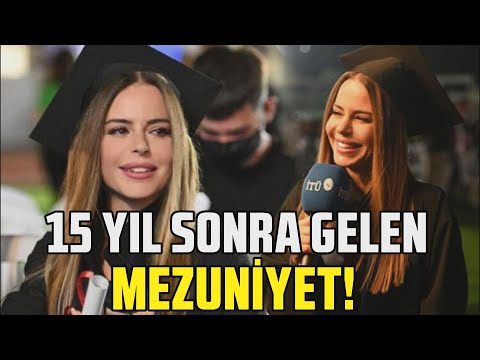 Simge Sağın 15 yıl sonra konservatuardan mezun oldu! Mezuniyet balosunda sahneye çıktı!