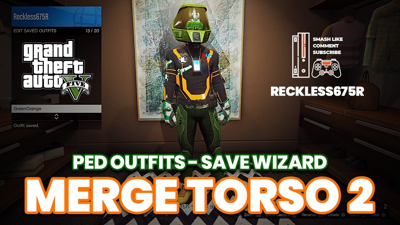 GTA 5 Online PED Outfits Merge Torso 2 - Merge Any Top to Your Save ...