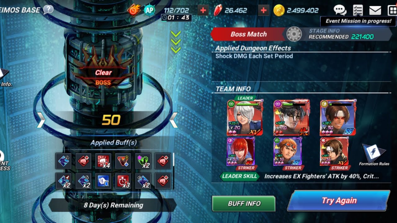 Deimos Base Stage 50 Completed [KOF AllStars] - YouTube