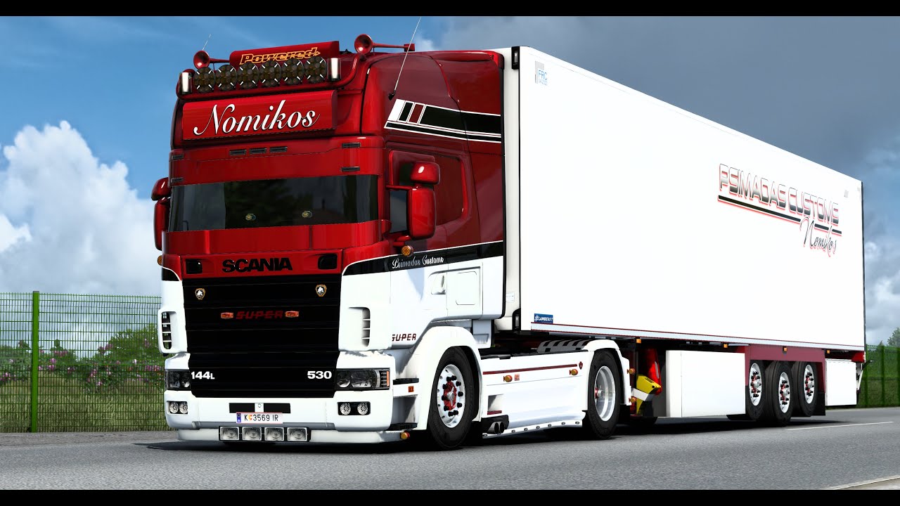 euro truck simulator 2 νεο βιντεο με Scania 164!Skins AGGELOS PSIMADAS ...