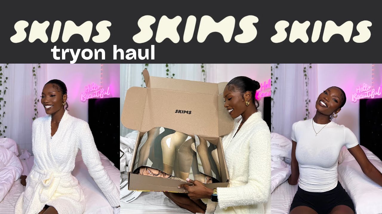 SKIMS TRY -ON HAUL ( first ever)... - YouTube