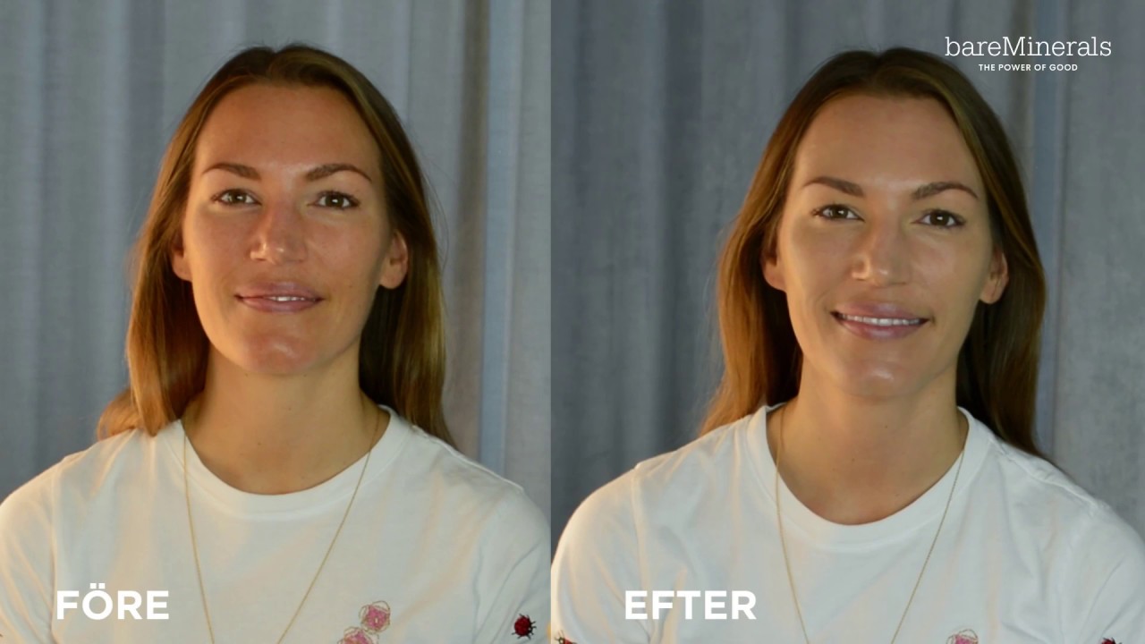 Tutorial: bareMinerals bareSkin Foundation - YouTube