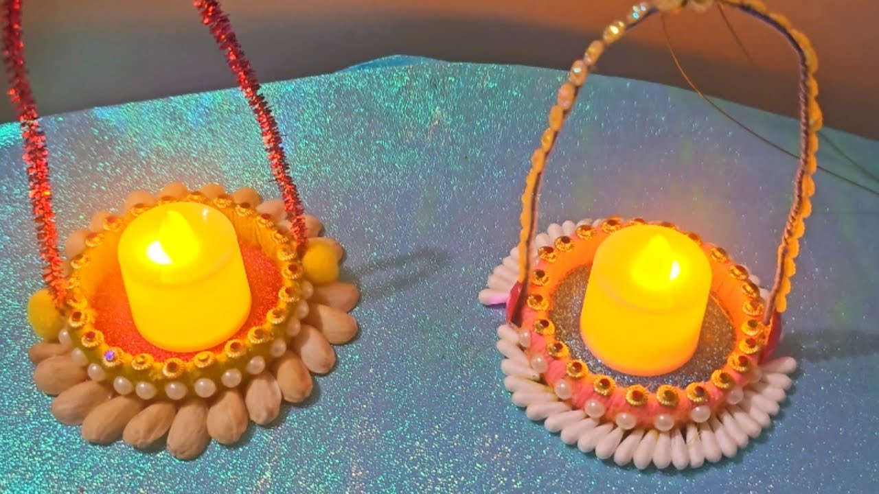 diwali decoration ideas | diy diwali decoration | tealight candle ...