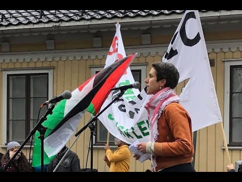 Line Khateeb. leder i Palestinakomiteen i Norge "Jerusalem brenner ...
