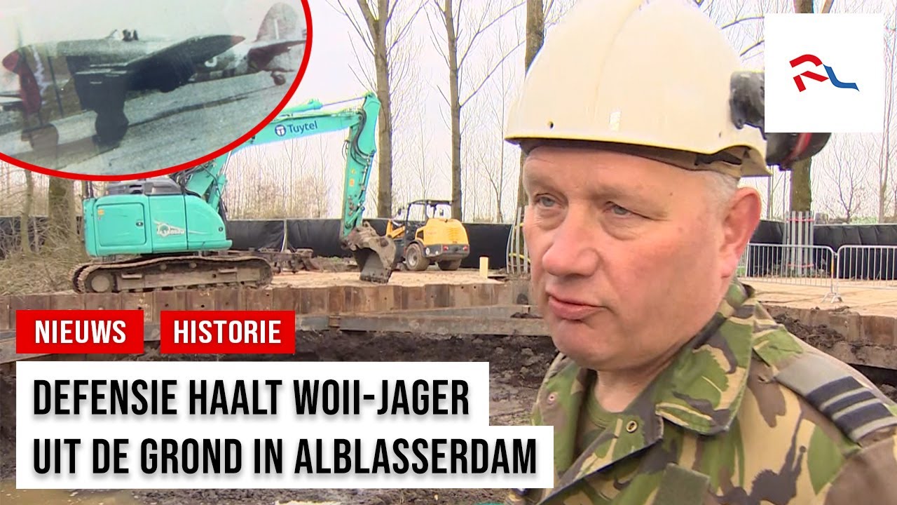 Restanten van neergeschoten jachtvliegtuig geborgen - YouTube