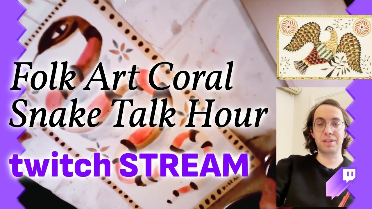 Coral Snake Talk Hour 🟣 ART STREAM - YouTube