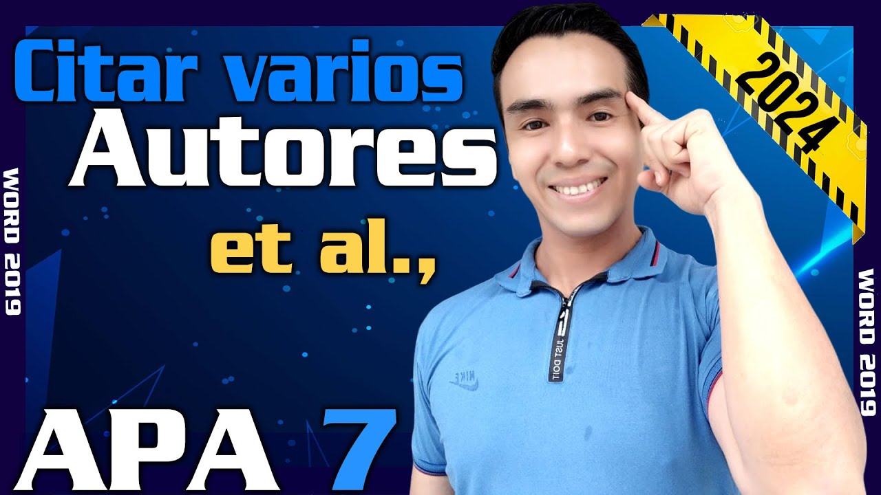 Como citar varios autores en Word ️ mas de 3 autores 🔵 Curso de Normas ...