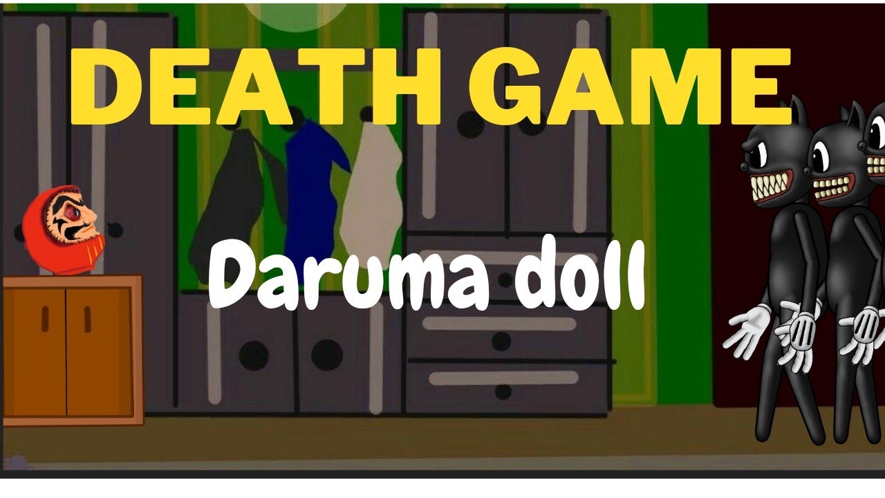 cartoon cat playing death game|daruma doll|as god will|squid game ...