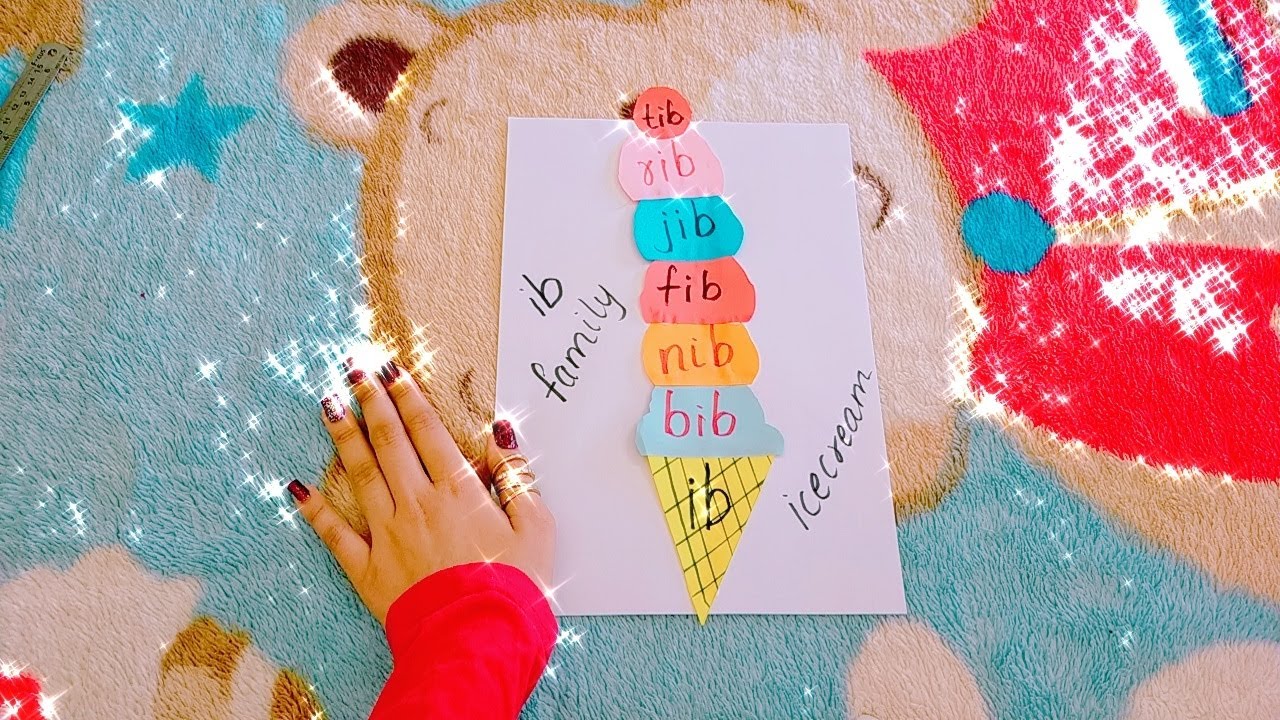 Easy Craft Idea for learning 'ib' Family words | 3R Sisters | Art and ...