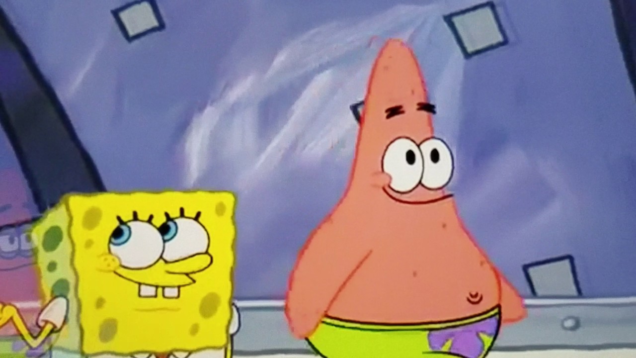 SpongeBob Mysterious Scenes 1 Guy With The Head Of The Security Camera ...