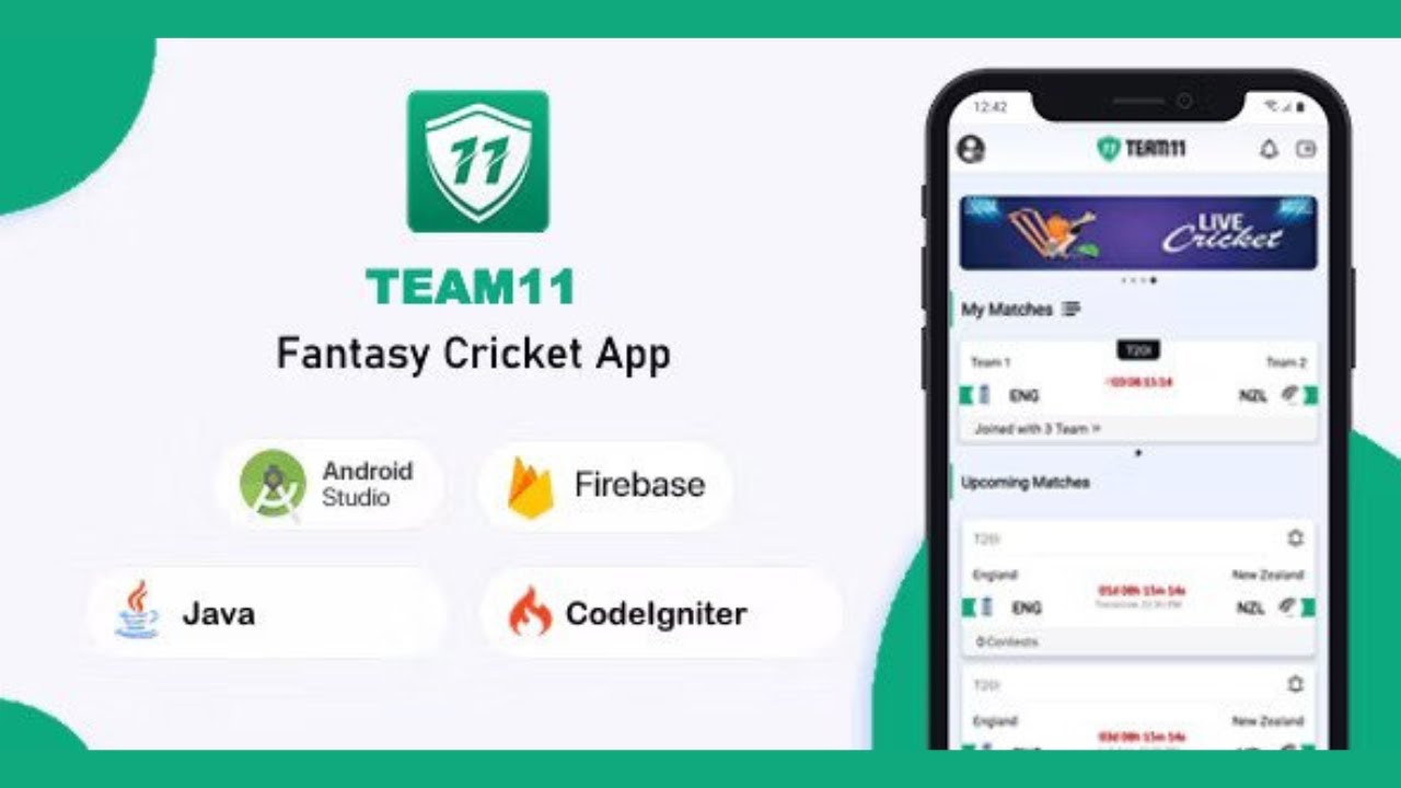 Team11 - Fantasy Cricket App || make Fantasy Cricket App || make dream11 clone app || source ...