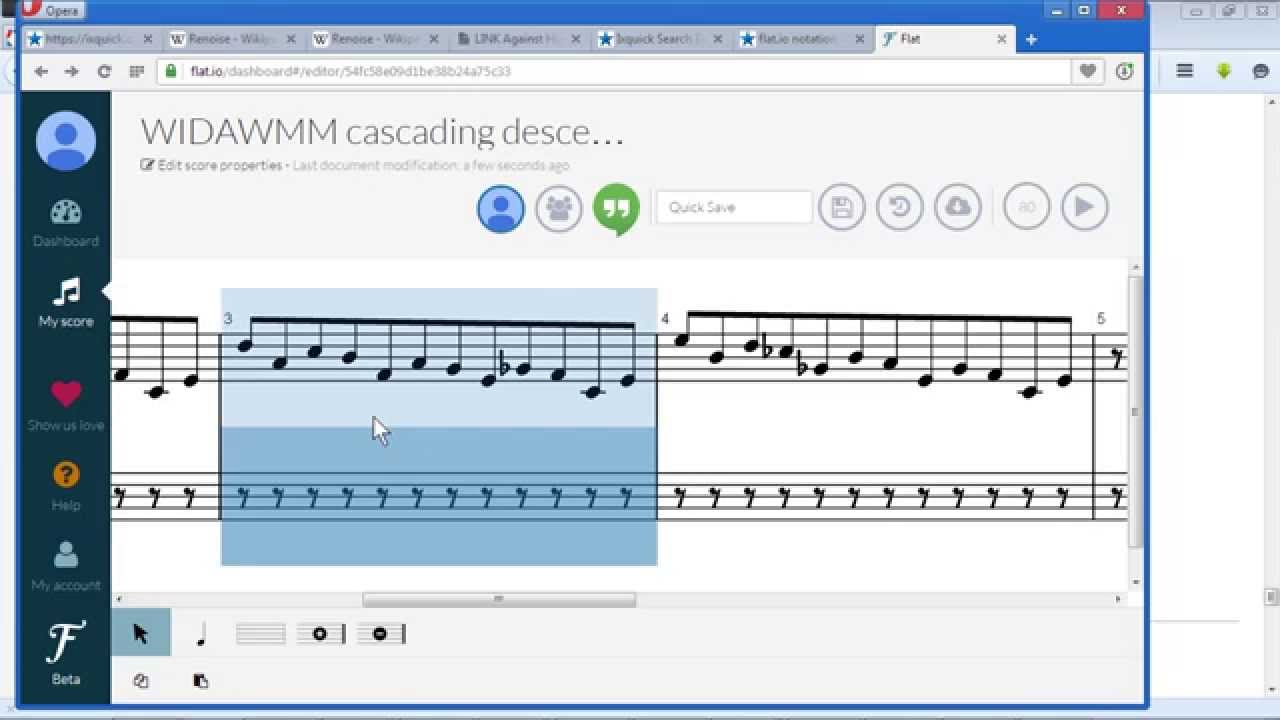 flat io demo1: no double flat - YouTube